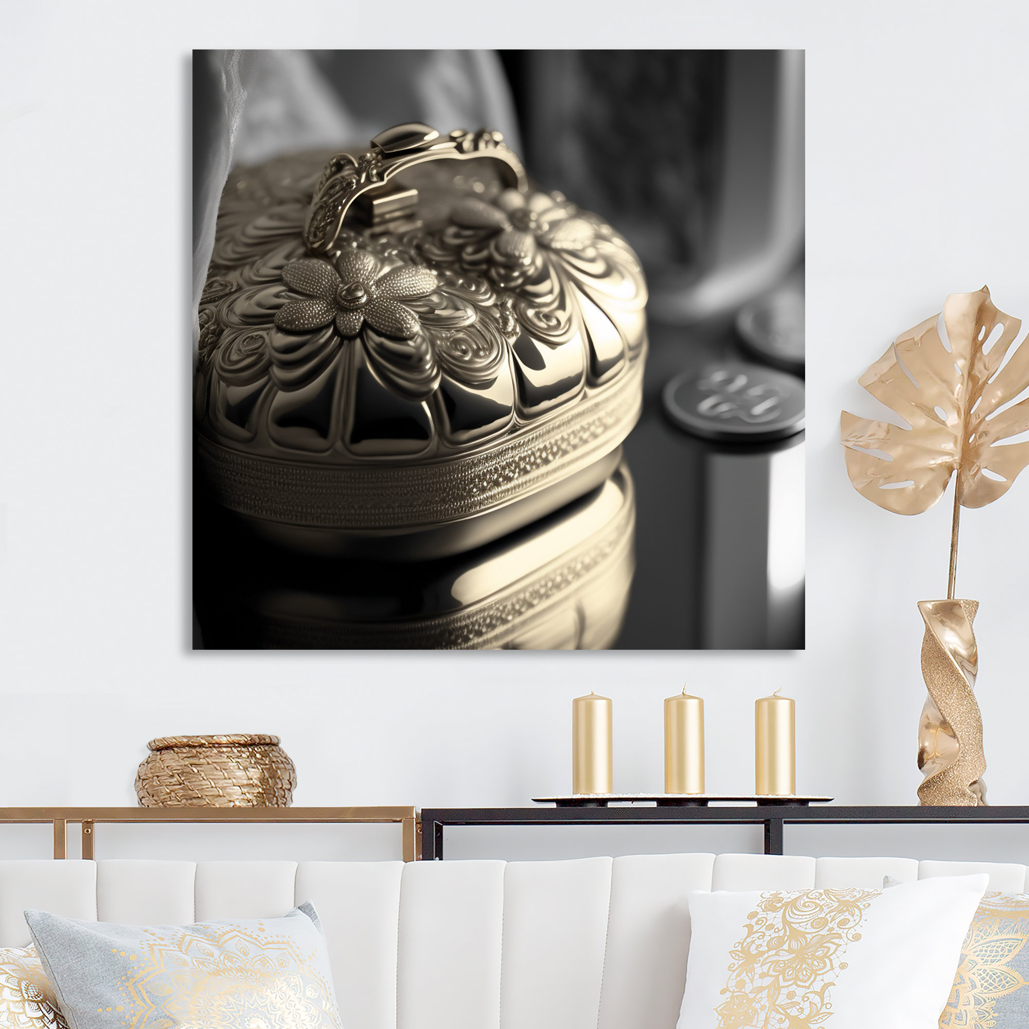 Latitude Run® Silver Boho Chic Accessories II - Print on Canvas | Wayfair